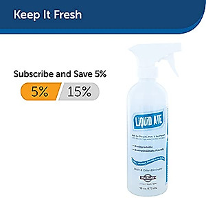 PetSafe Liquid-Ate Enzyme Cleaner - Stain and Odor Eliminator - Great for Pet Accidents and Stains 16-Ounce