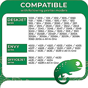 COLORETTO Remanufactured Printer Ink Cartridge Replacement for HP 61XL to use with Envy 4500 5530 5535 Deskjet 1510 1512 3050 3050A Officejet 2620 4630 (1 Black+1 Color) Combo Pack