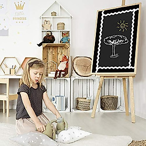 Black Bulletin Board Borders for Classroom Decoration Scalloped 36ft