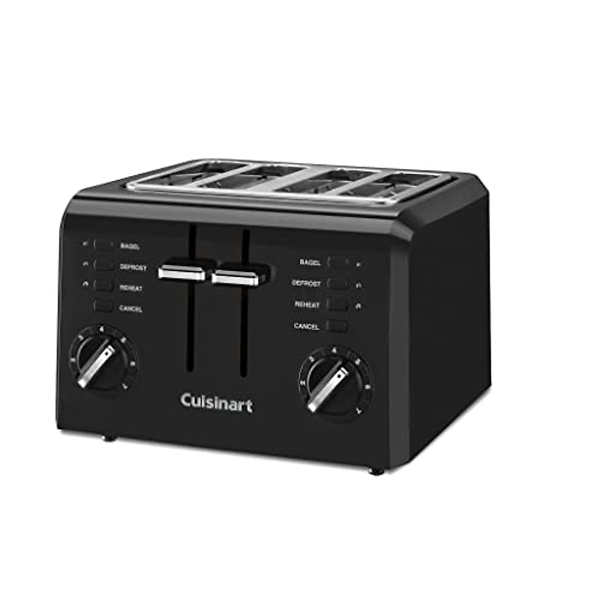 Cuisinart CPT-142BK 4-Slice Compact Plastic Toaster, Black