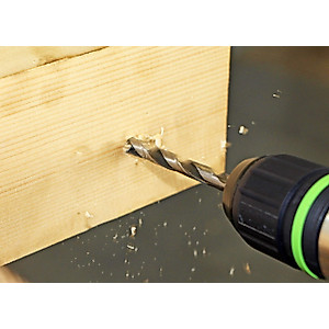 Fisch Brad Point Drill Bits (6mm x 93mm) - Premium Drill Bits for Soft, Hard, Veneered and Laminated Wood, MDF and Acrylic Glass - Beveled Edge for Fast, Easy Cutting - FSF-003977 - Made in Austria