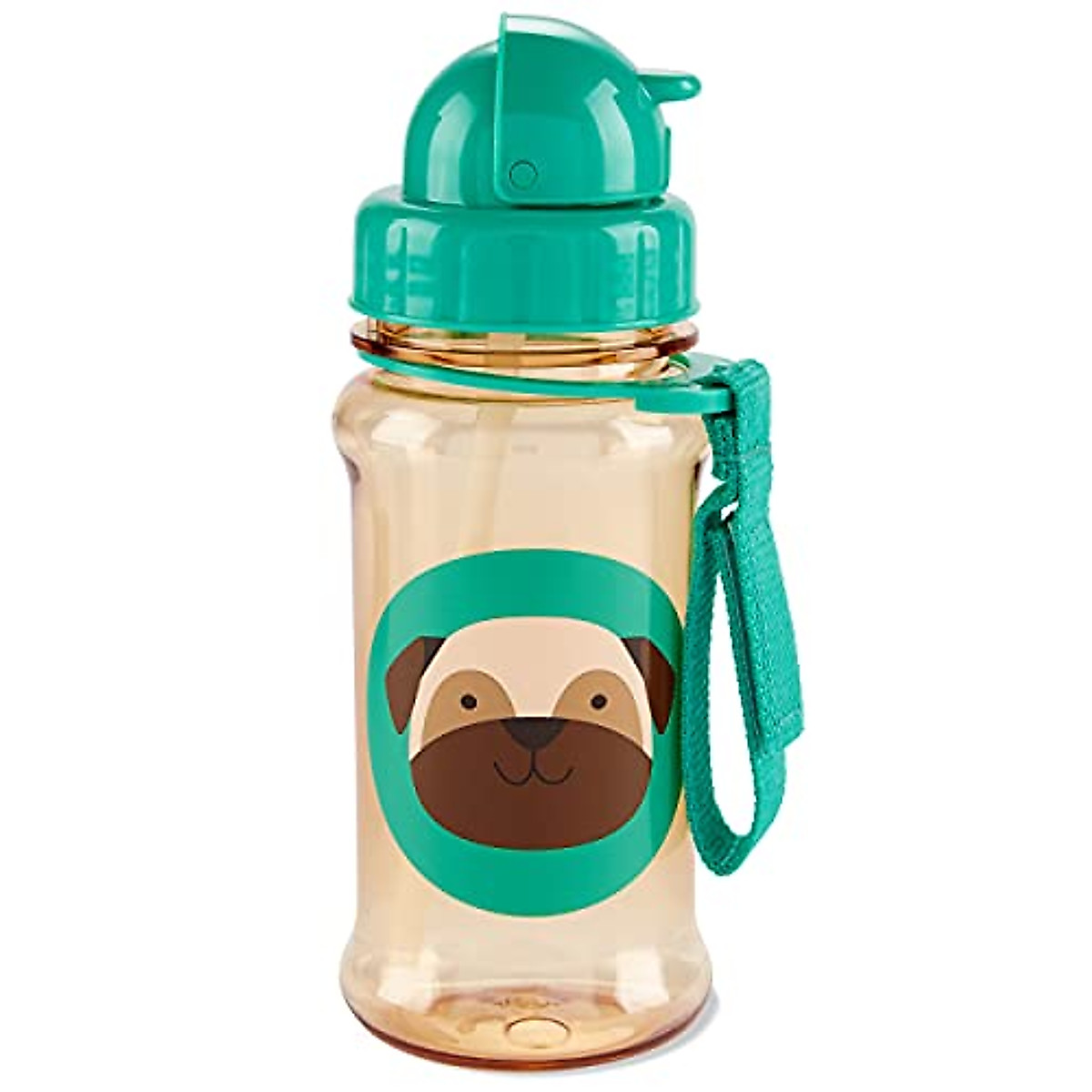 Skip Hop Toddler Sippy Cup with Straw, Zoo Straw Bottle, Pug
