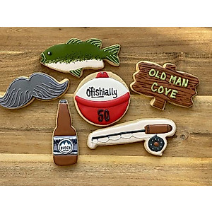 Fishing Pole Cookie Cutter 6 Inch - Made in the USA – Foose Cookie Cutters Tin Plated Steel Fishing Pole Cookie Mold