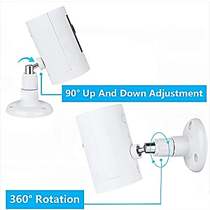 3 Pack Adhesive Wall Mount for Ring Camera&Stick Up Cam Battery&Indoor Cam,360 Degree Adjustable Mounting Bracket,Ceiling Mount Kit for Ring Plug-in HD Security Cam Without Drilling