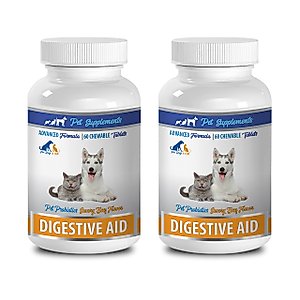 probiotic cat Chews - PET Digestive AID - for Dogs and Cats - PET PROBIOTIC - Chews - cat Digestive Health - 2 Bottle (120 Treats)