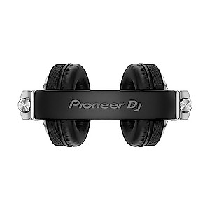 Pioneer DJ HDJ-X7-S - Closed-back Circumaural DJ Headphones with 50mm Drivers, with 5Hz-30kHz Frequency Range, Detachable Cable, and Carry Pouch - Silver