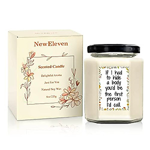 Birthday Gifts For Women - Best Friend Giftss for Women – Female Friendship Gifts, Sisters Gifts From Sister - Funny Birthday Presents Unique Gag Gifts For BFF, Bestie, Coworker - Lavender Candle 8 Oz