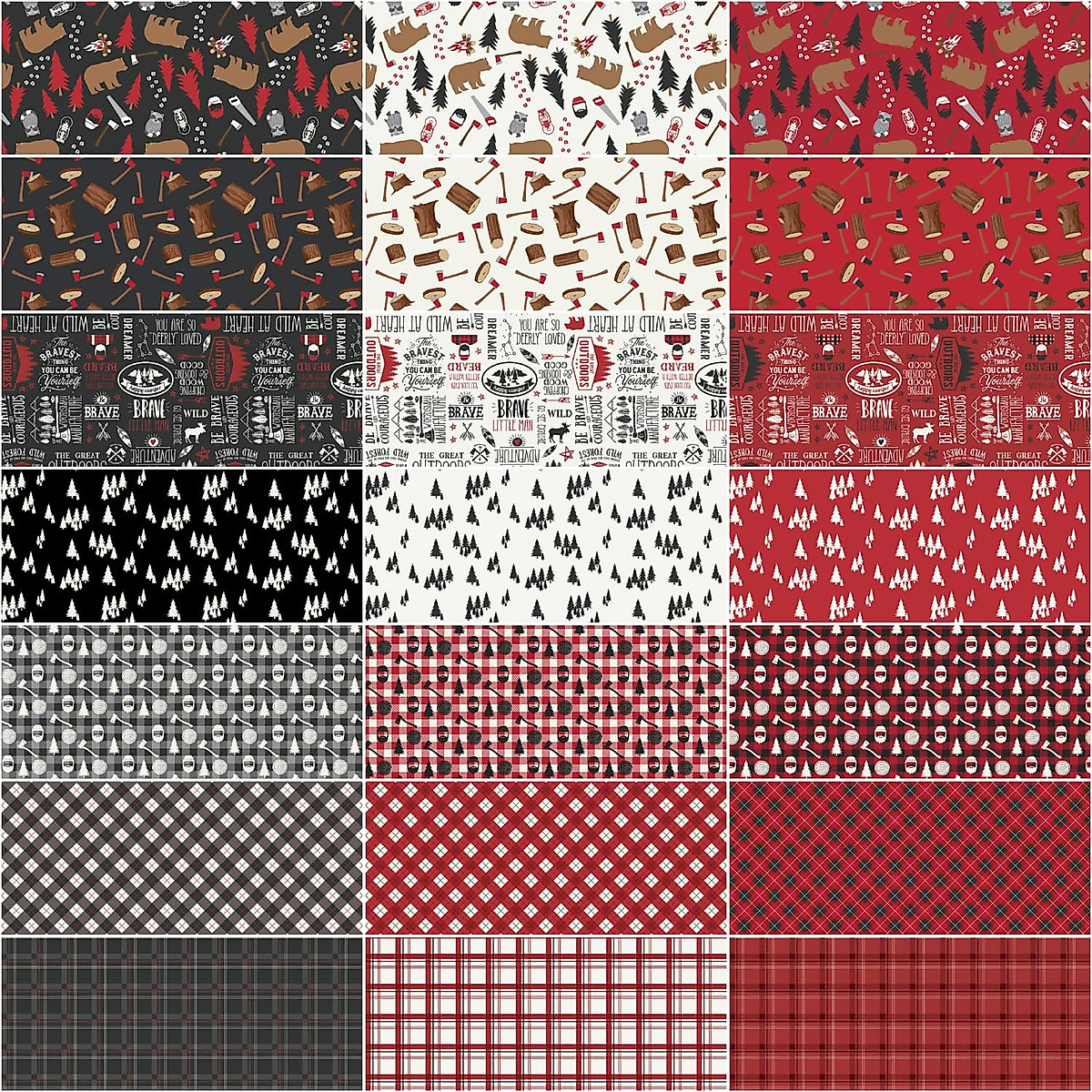 Lori Whitlock Woodsman 21 Fat Quarters Riley Blake Designs FQ-13760-21