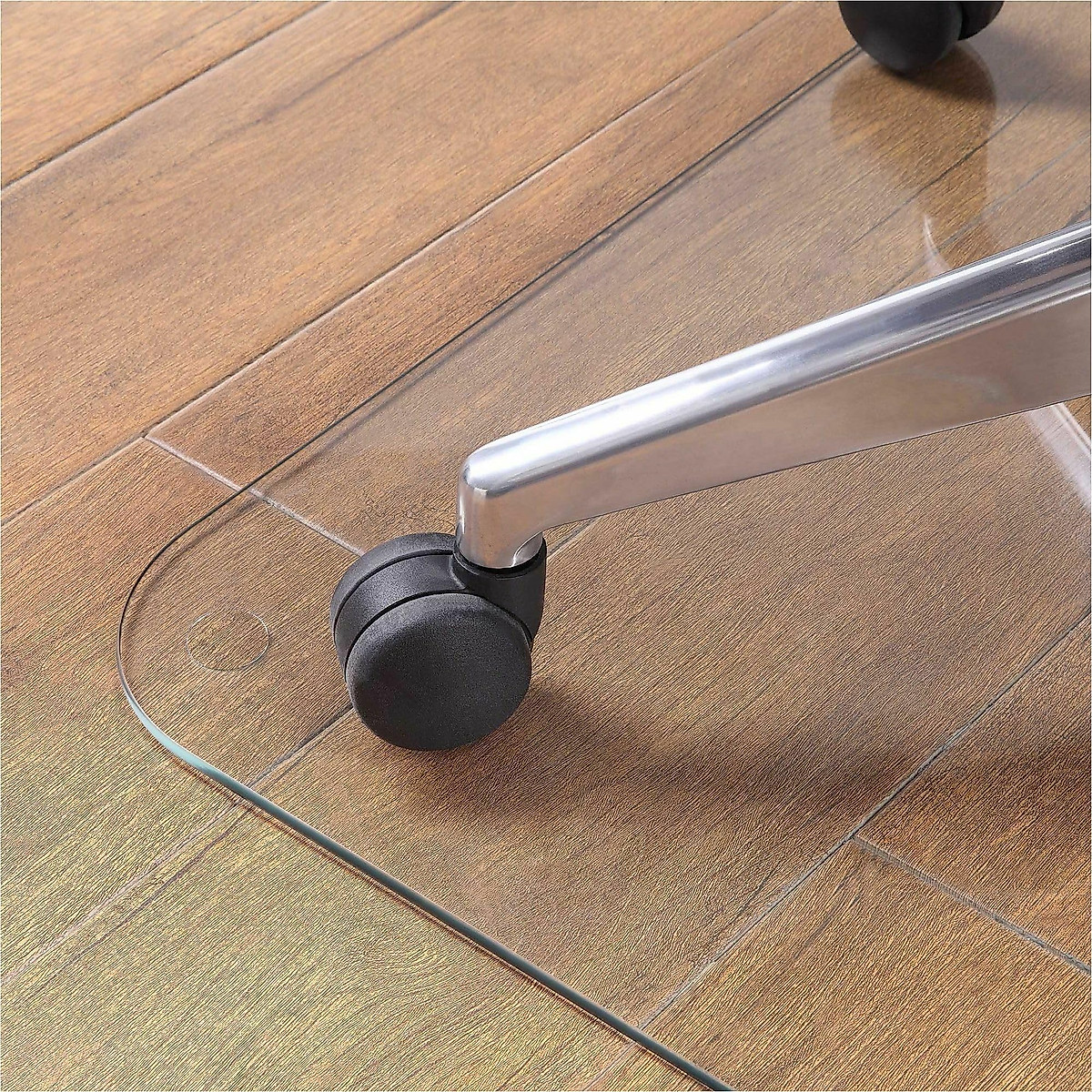 Lorell, LLR82836, Glass Chairmat with Lip, 1 Each, Clear