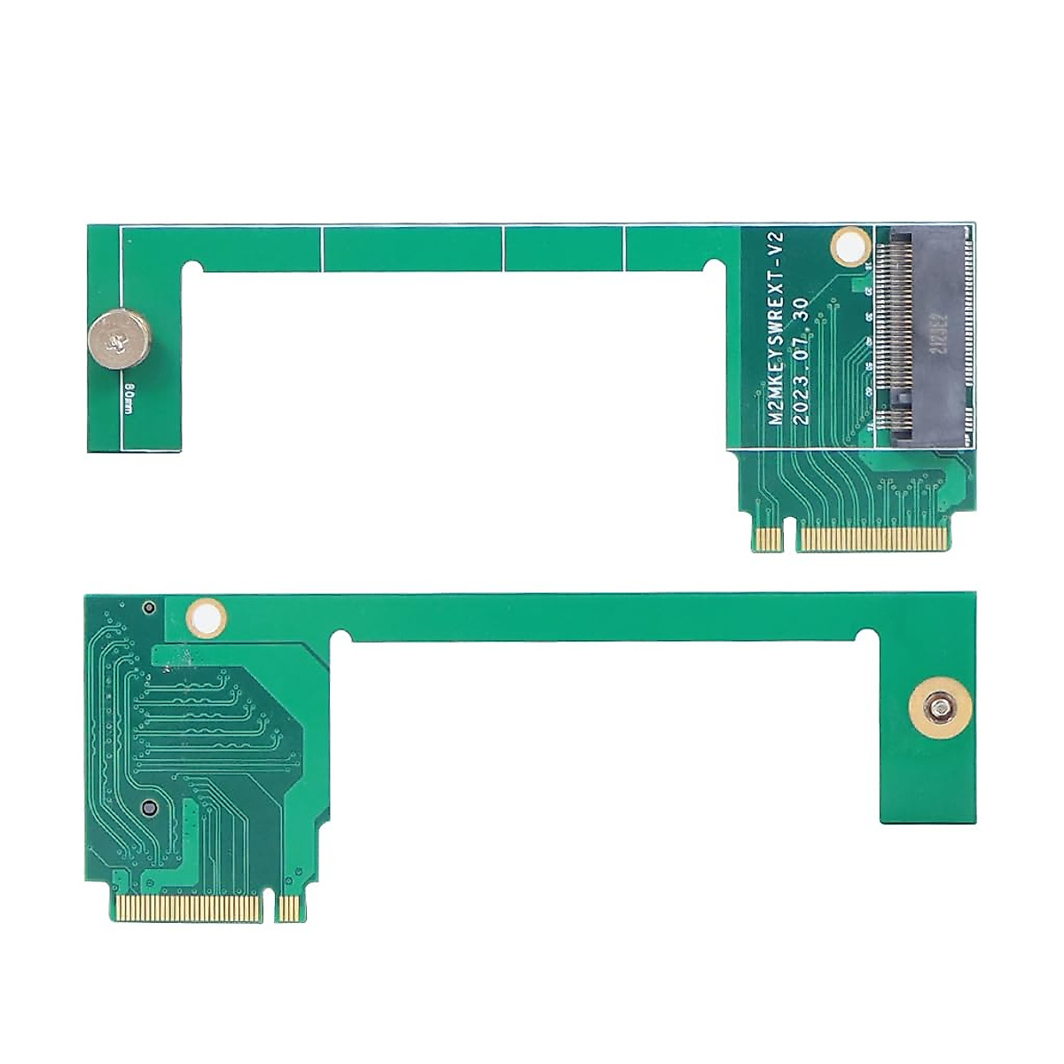 JMT M.2 Modified Board 2230 to 2280mm NVME MKey Modification PCB Circuit Board Compatible with ROG Ally Handheld Game Console (4layer Pcie4 Long)