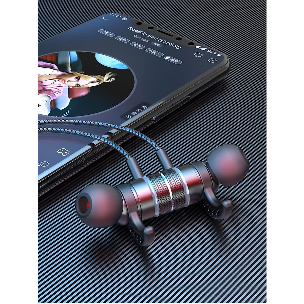 KASOTT SoundMaster Pro V1 - Gaming Earphones with Dual Audio Drivers,Battle Buds,in-Line Mic with Mute and Volume Control, Compatible with Xbox Series,PS5,PS4,Switch,Pc with 3.5mm (Black)