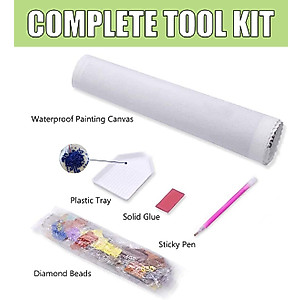 5D Adult Diamond Painting Kits, Christmas Tree Outside Window Diamond Painting Digital Painting Art Decorations, for Beginner Handmade DIY Craft Room Decor Wall Decor Or Gift Giving（12X16Inch）