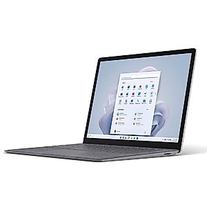 Microsoft Surface Laptop 5 (2022), 13.5" Touch Screen, Thin & Lightweight, Long Battery Life, Fast Intel i7 Processor for Multi-Tasking, 512GB Storage with Windows 11, Platinum