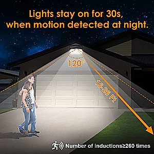 URPOWER Solar Lights, 78 LED Solar Motion Sensor Lights Outdoor Waterproof Solar Powered Security Light Motion Activated Auto On/Off Solar Wall Lights for Patio Deck Yard (Cool White, 4 Pack)