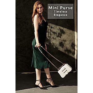 Before & Ever Mini White Shoulder Bag - Small Purse Mini Tote - Small Shoulder Bags for Women - Small White Clutches Purse Bag - White Clutch Handbag - Women's Trendy Cute Purses Hand Bags