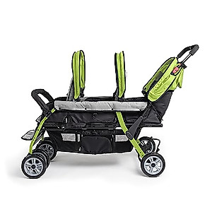 Foundations The Trio Sport Sport Triple Tandem Stroller, Lime