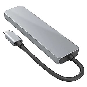 SLSFJLKJ Type-C Hub to HDMI-Compatible Adapter 4K 3 USB C Hub with TF Security Digital Reader Slot for MacBook Pro