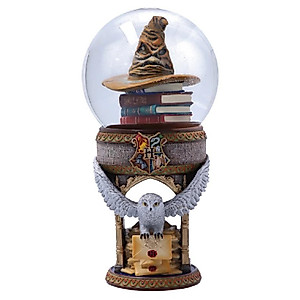 Nemesis Now Harry Potter Hogwarts Snow Globe, Officially Licensed Collectible Merchandise, Hand-Painted Resin, Features Hedwig and The Sorting Hat