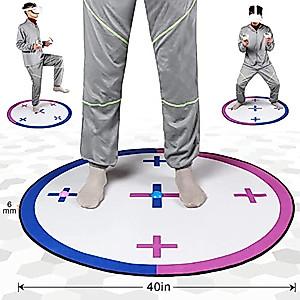 VR Mask and VR Mat Bundle for Oculus Meta Quest 2 Sweat Guard and Floor Mat Keeping You in Your Play Area