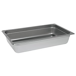 HUBERT Steam Table Pan Hotel Pan Full Size Stainless Steel - 4" D
