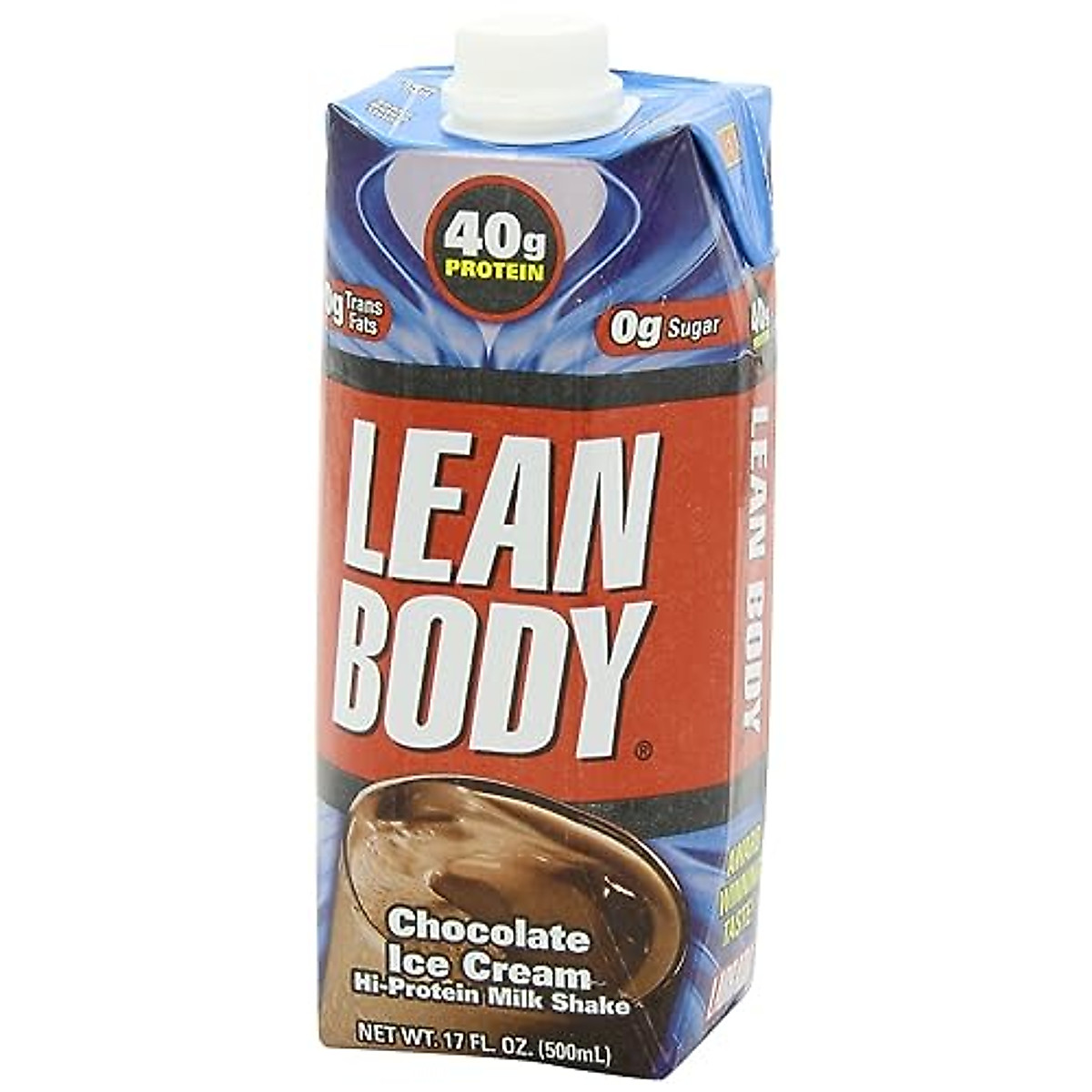 Lean Body Ready-to-Drink Chocolate Protein Shake, 40g Protein, Whey Blend, 0 Sugar, Gluten Free, 22 Vitamins & Minerals, LABRADA, 17 Fl Oz (Pack of 12)