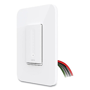 WeMo - WDS060 Wemo WiFi Smart Dimmer Switch (Dim + Control Lights from Anywhere w/App, Voice Control w/Alexa, Google Assistant, Apple HomeKit)