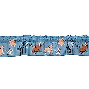 Lambs & Ivy Lion King Adventure Window Valance, Blue