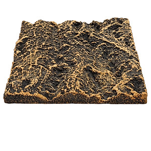 AYNEFY Reptiles Reptile Decorative Supplies, Rock Terrarium Background 3D Rock Stone Background Decorations Backdrop for Fish Reptiles Amphibians Turtles Reptile (17.5 * 13cm)