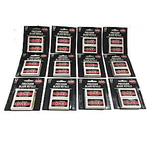 144 Premium MicroTouch ONE Nostalgic Precision Double Edge Razor Blades - Platinum Stainless Blades Work with Any Safety Razor