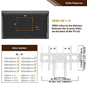 Mobile TV Stand Rolling TV Cart Floor Stand with Mount on Lockable Wheels Height Adjustable Shelf for 32-80 Inch TV Stand Flat Screen or Curved TVs Monitors Display Trolley Loading 110 lbs, White