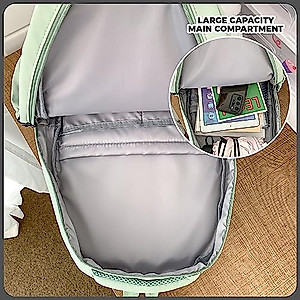 JYQF Cute Backpack for Women Aesthetic Backpack Brevite Backpack Kawaii Backpack Cute Canvas Backpack