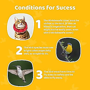 Birdsbesafe® Cat Collar for Birds - Bird Warning Cat Collar, Scientifically Proven to Help Prevent Your Cat from Catching Birds