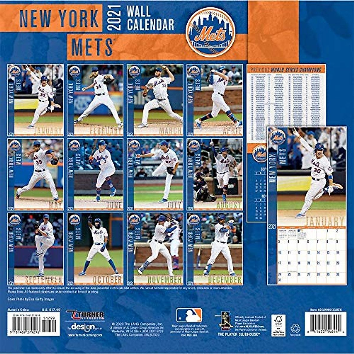 New York Mets 2021 Calendar