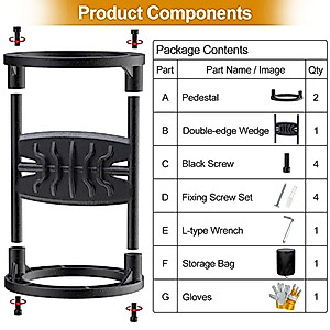 PooLuck 2023 Newest Firewood Kindling Splitter, Kindling Log Wood Splitter Cracker, Cast Iron Manual Log Splitter Wedge with Double-Edge Wood Splitting Wedge, Heavy Duty Firewood Splitter Wood Cracker