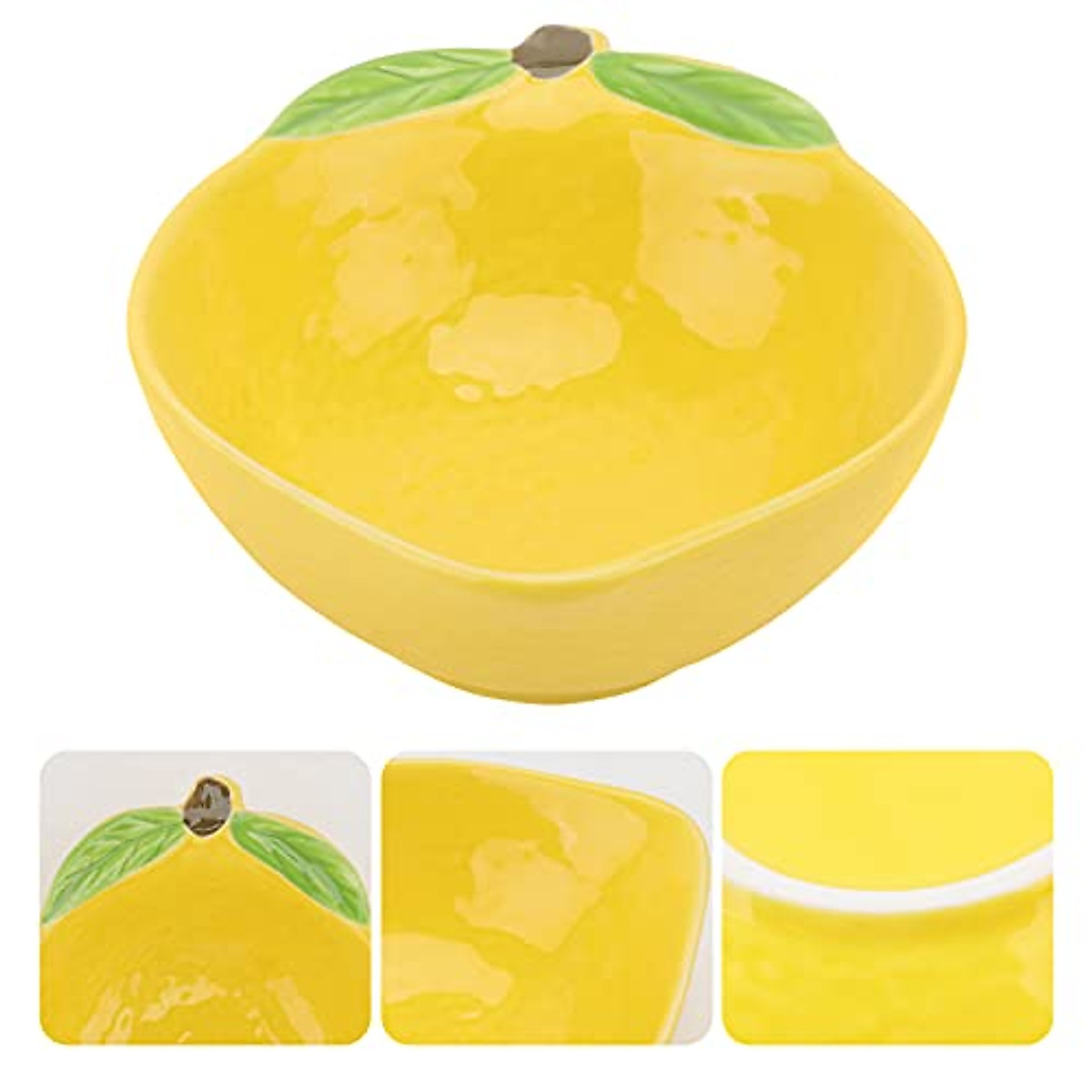 Dessert Dish Plates Snacks Fruit Salad Platter Ceramic Bowl Dish Platter Pastry Plate Lovely Table Decoration Lemon