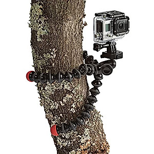 JOBY GorillaPod Action Video Tripod (Black and Red)- A Strong, Flexible, Lightweight Tripod for GoPro HERO6 Black, GoPro HERO5 Black, GoPro HERO5 Session, Contour and Sony Action Cam
