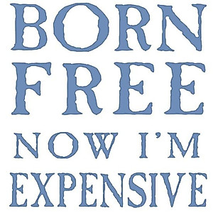 CafePress Born Free Now I'm Expensive Mug Ceramic Coffee Mug, Tea Cup 11 oz