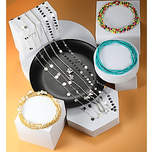 TOBENY 12PCS Waist Beads Waist Chain for Women Beach Bikini Belly Chain Colorful Summer Body Chains Gold Silver Bead Waist Chains Summer Body Jewelry Set