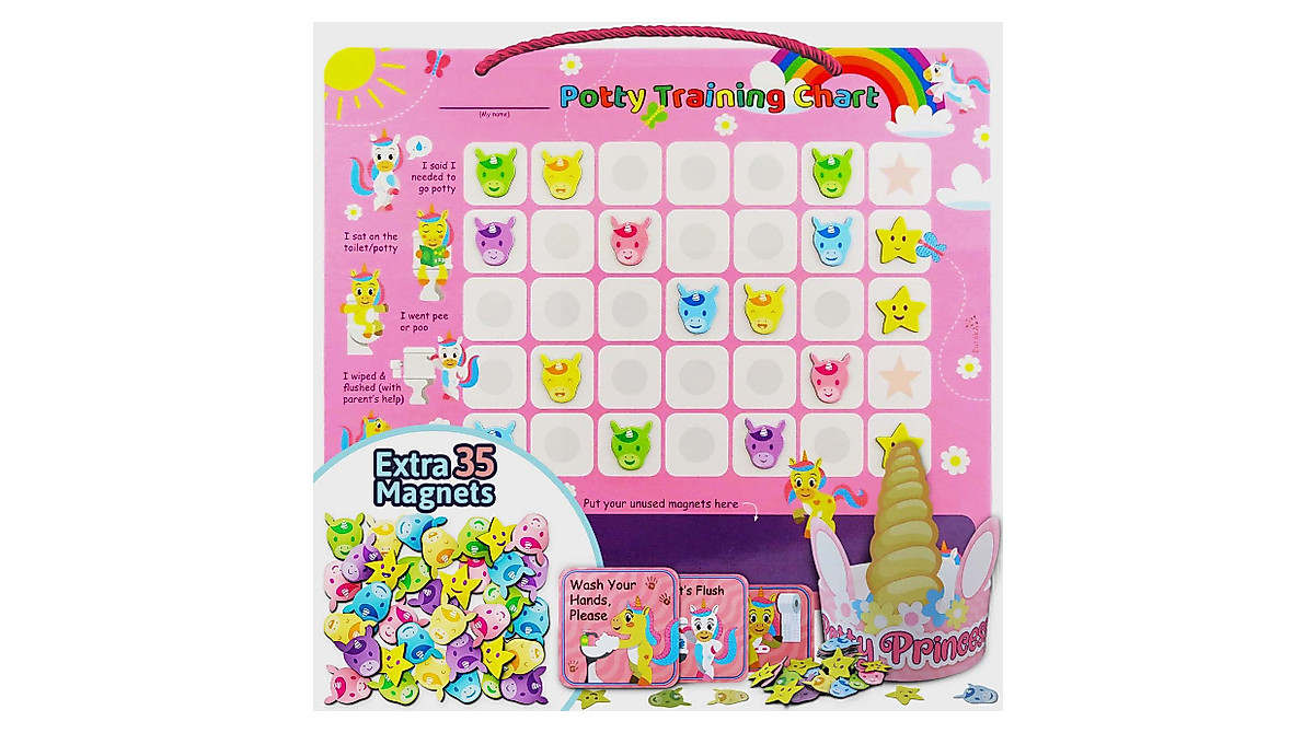 Potty Training Sticker Chart for Kids - Reward & Motivational Fun