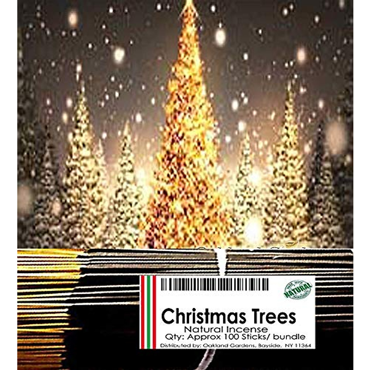 Oakland Gardens Premium Hand Dipped Incense Sticks, You Choose The Scent. 100 Sticks. Christmas Tree (Christmas Tree)