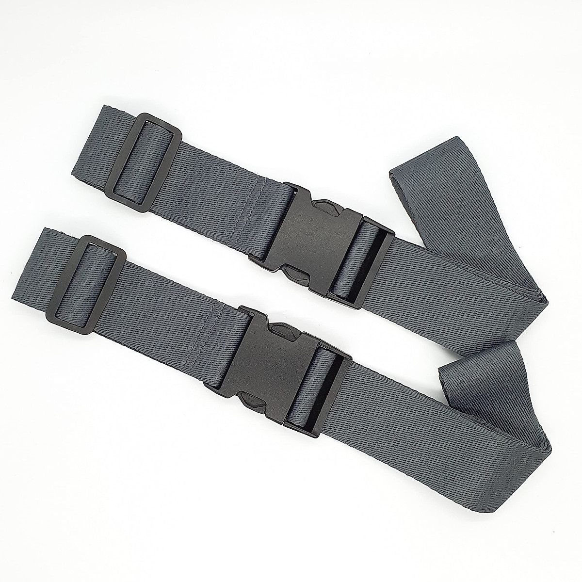 ONE K 2PCS Topper/Memory Foam Mattress Packing Straps for Moving or Storage (100" x 2", Line Navy)