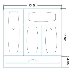 Ziplock Bag Organizer and Wrap Dispenser With Cutter,2-in-1 kitchen drawer organizer for food Storage bags and Plastic Wrap. - For gallons, quarts, sandwiches in various sizes of plastic bags