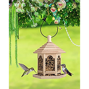 PACETAP Bird Feeders Hanger 12-Inch, 2PCS Metal Hummingbird Feeder Hook, Heavy Duty Plant Hangers Outdoor for Hanging Plants, Bird Feeder, Wind Chimes, Christmas Ornaments and More (Black)