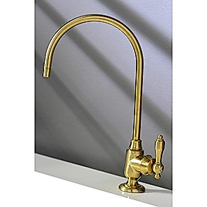Kingston Brass KS5197TAL Tudor Single-Handle Water Filtration Faucet, Brushed Brass