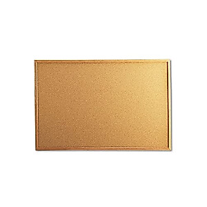 Universal 43603 Cork Board with Oak Style Frame, 36 x 24, Natural, Oak-Finished Frame