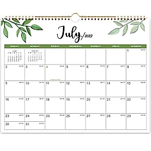 Wall Calendar 2023-2024 - 2 Yearly Wall Calendar 2023-2024, JULY 2023 - JUNE 2025, 14.8'' x 11.5'', Twin-Wire Binding, Large Blocks with Julian Dates, Perfect for Planning and Organizing Your Home and Office