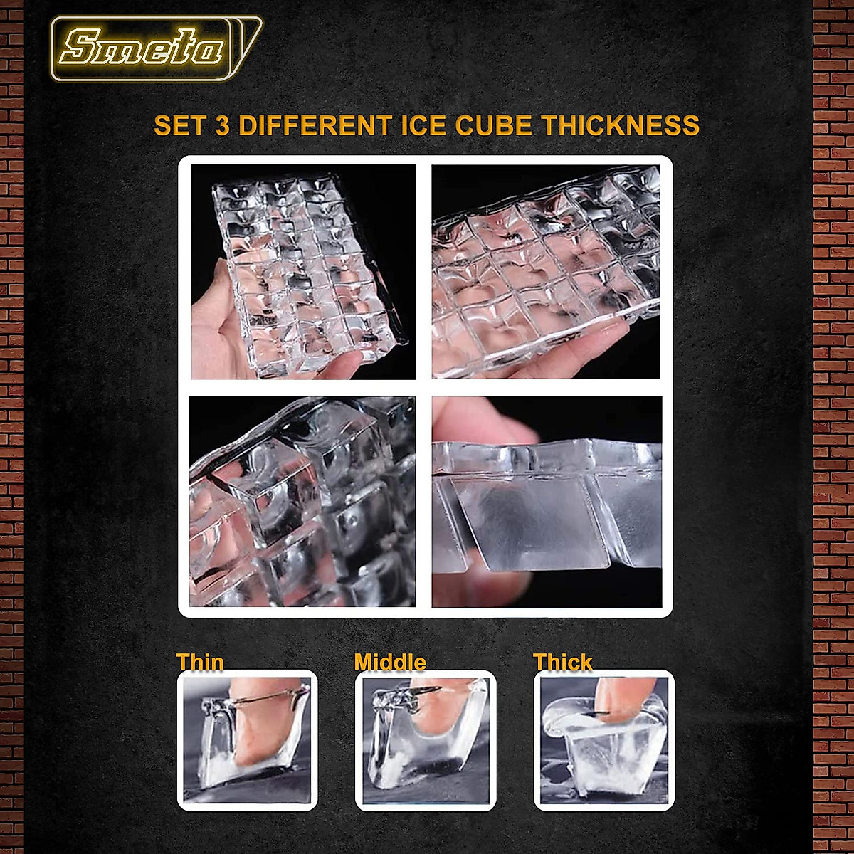 Undercounter Ice Maker Machine Commercial, Built in Nugget Ice Cubes 100 LBS/24H with 33LBS Large-Capacity, Freestanding|Countertop Crushed Ice Machine for Commercial Use Bar Coffee Restaurant Office