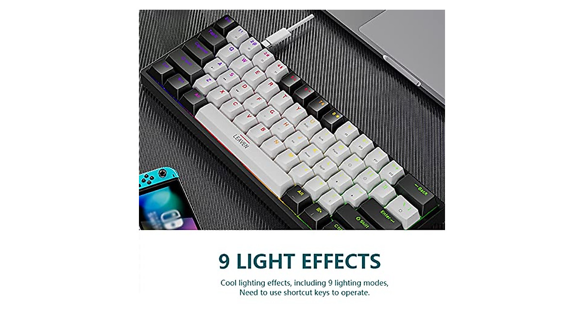Buy 60% Wireless Mechanical Gaming Keyboard - Compact RGB Light Up Keyboard