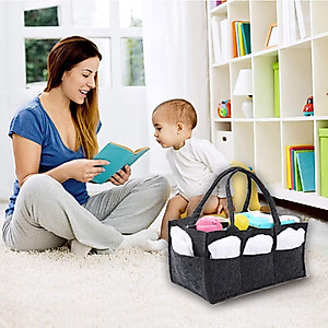 Diaper Bags - Baby Bag - Baby Products - Childcare Bag for Boys Or Girls - Large Portable Car Travel Tote Bag-Black