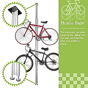 RAD Cycle Aluminum Bike Stand Bicycle Rack Storage or Display Holds Two Bicycles